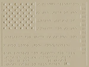 Day 35 of 110: Braille Flag – A Robynn’s Chirps